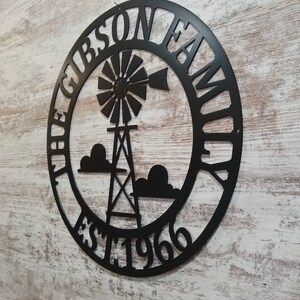 Personalized Windmill Wall Decor Personalized Windmill Sign Custom ...