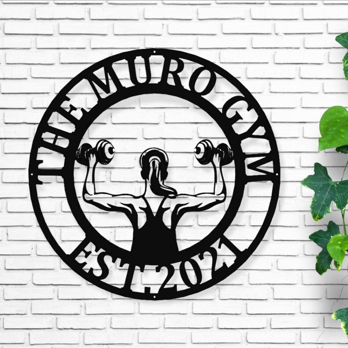 Gym Sign Personalized Home Gym Sign Custom Metal Gym Sign - Etsy