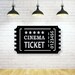 Metal Cinema Ticket, Movie Ticket, Metal Movie Room Decor, Movie Ticket ...