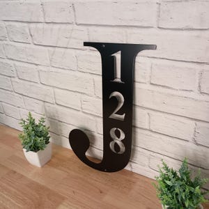 Monogram Address Sign, Monogram, Address Sign, Outdoor Sign Address ...