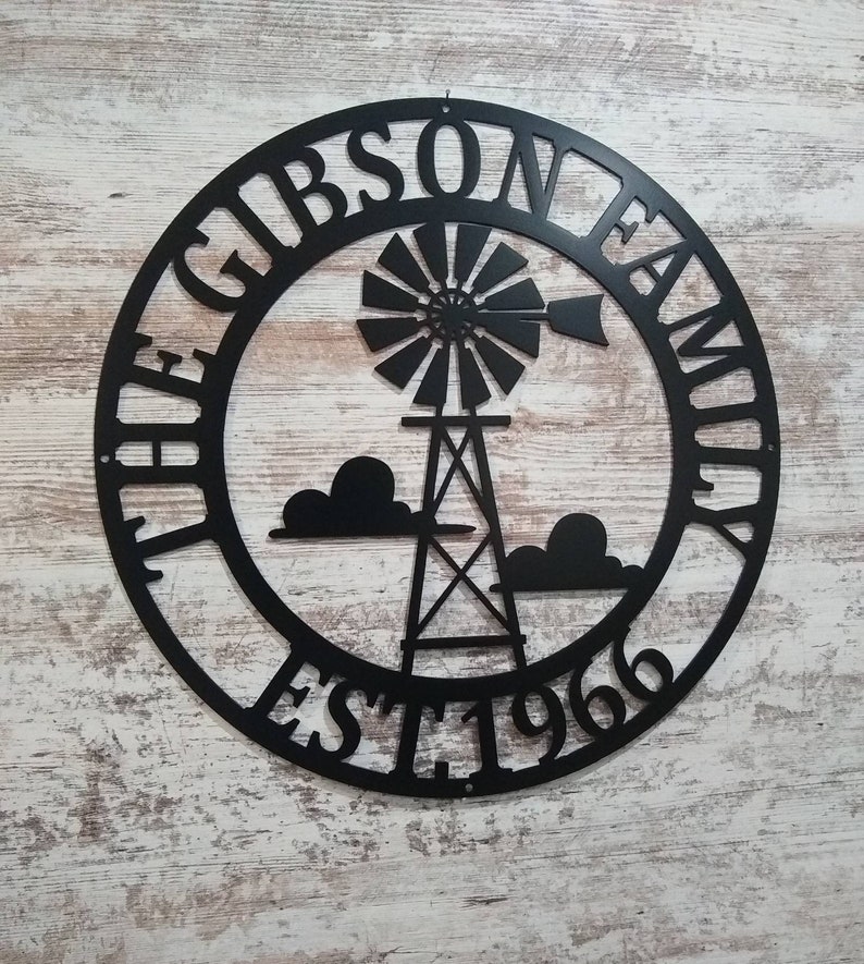 Personalized Windmill Wall Decor Personalized Windmill Sign - Etsy