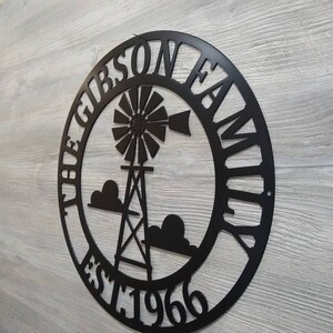Personalized Windmill Wall Decor Personalized Windmill Sign Custom ...