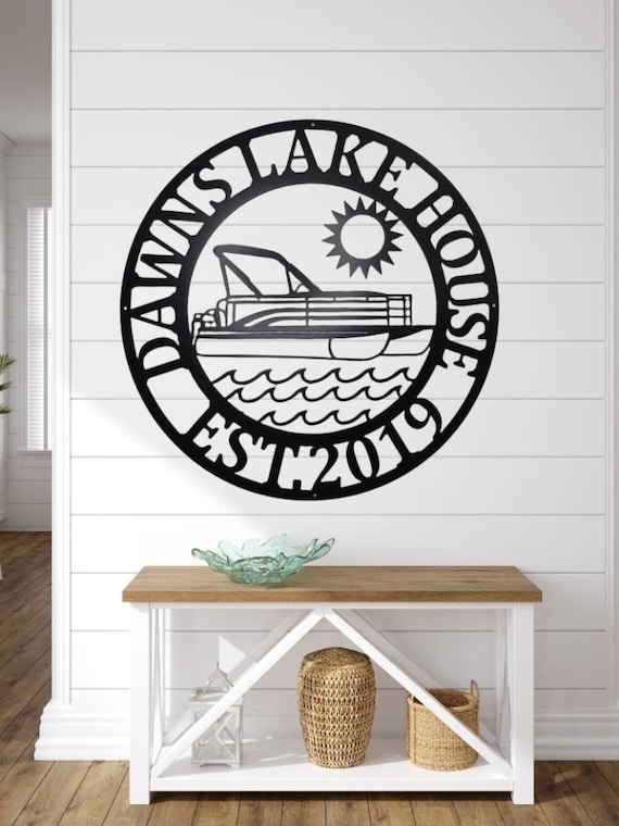 Personalized River House Sign Boat House Sign Lake House - Etsy