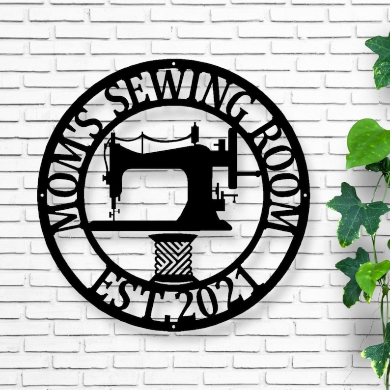 Sewing Room Sign, Personalized Sign, Sewing Sign. Metal Sewing Sign ...