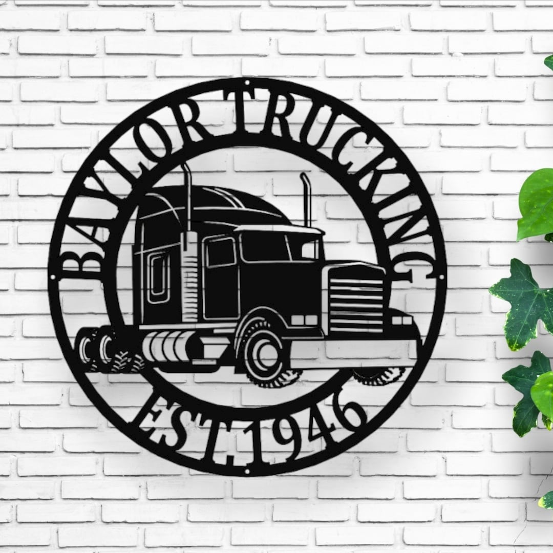 Big Rig, Trucker, 18 Wheeler, Diesel, Metal Sign, Art, Wall Decor ...