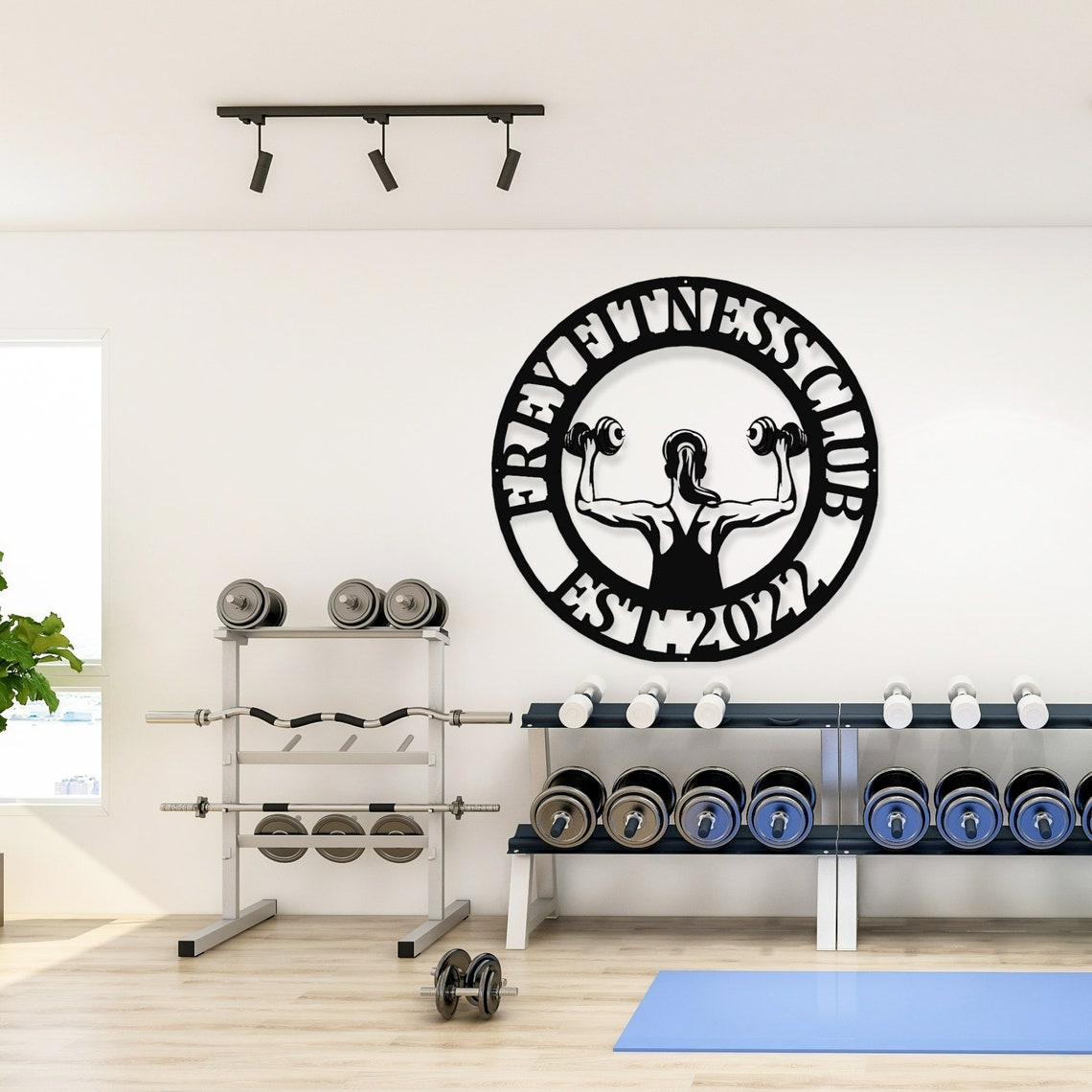 Gym Sign Personalized Home Gym Sign Custom Metal Gym Sign - Etsy