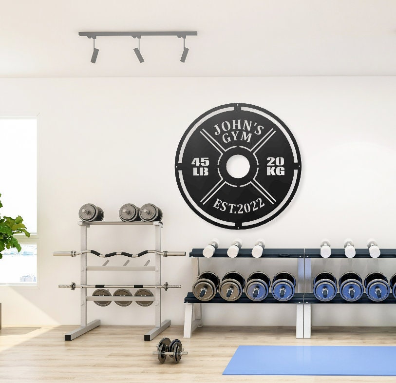 Custom Gym Sign, Home Gym Sign, Personalized Gym Sign, Home Gym Décor ...