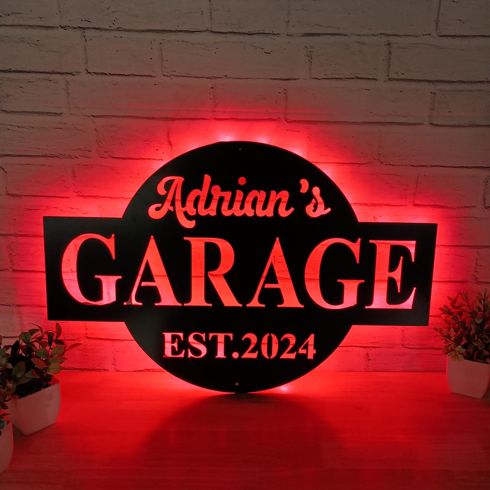 Personalized Metal Shop Sign, Tool Shed Sign, Custom Workshop Sign ...