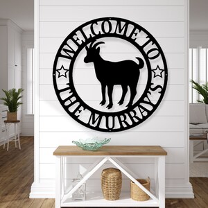Custom Metal Goat Sign, Livestock Metal Pen Sign. Custom Personalized ...