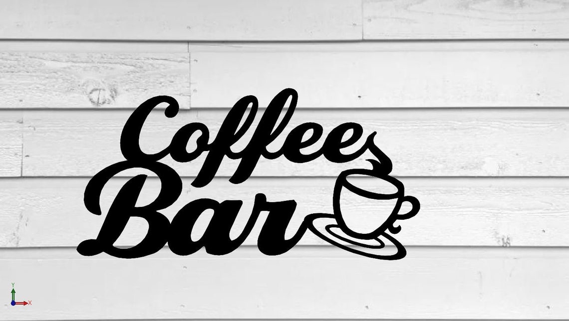 Coffee Bar Wall Hanging Metal Coffee Sign Kitchen Decor - Etsy