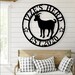 Custom Metal Goat Sign, Livestock Metal Pen Sign. Custom Personalized ...