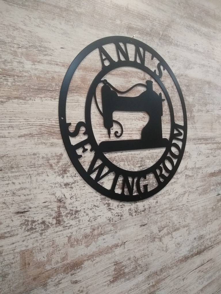 Sewing Room Sign Personalized Sign Sewing Sign. Metal Sewing - Etsy