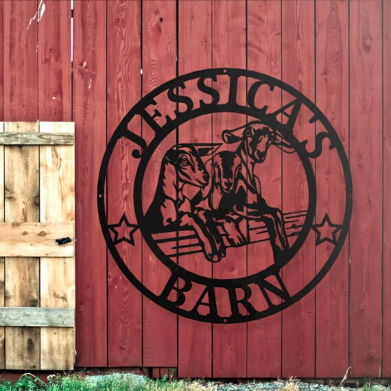 Custom Metal Goat Sign Livestock Metal Pen Sign. Custom | Etsy