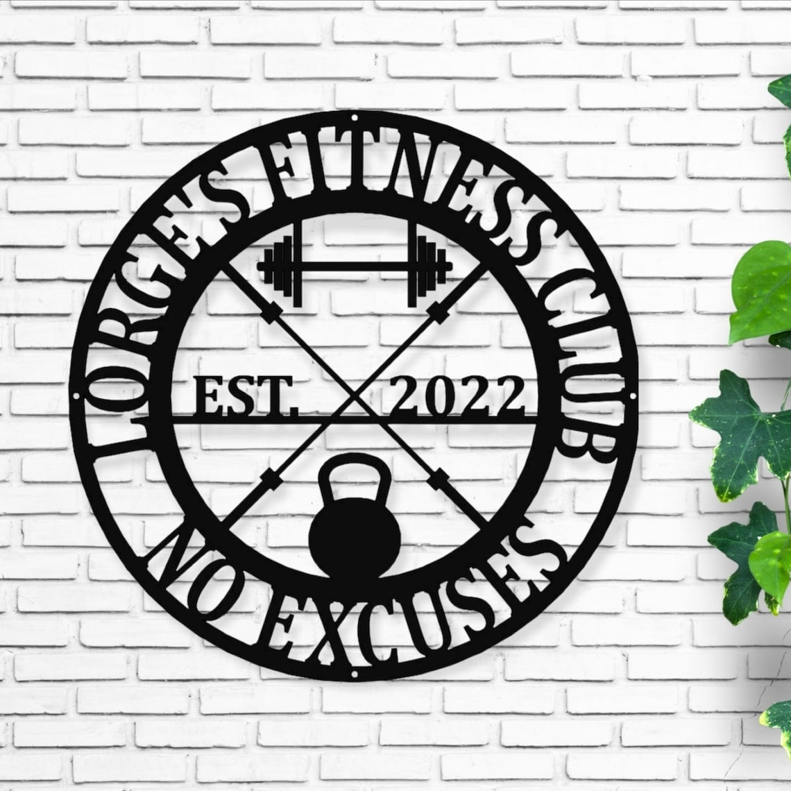 Letrero de gimnasio / Letrero de gimnasio en casa - Etsy España