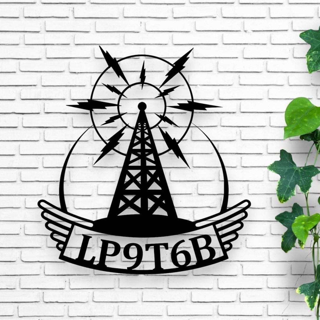 Ham Radio Gifts | Unique Metal Décor, Personalized Ham Radio Call Sign ...