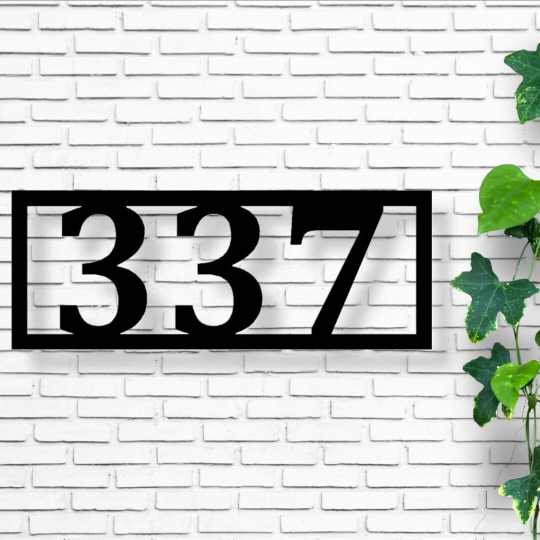 Custom Metal Address Sign, Custom Street, Rustic Décor, Metal Numbers ...