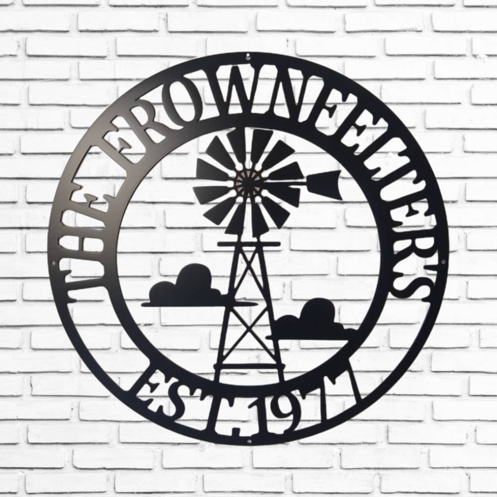 Personalized Windmill Wall Decor Personalized Windmill Sign - Etsy