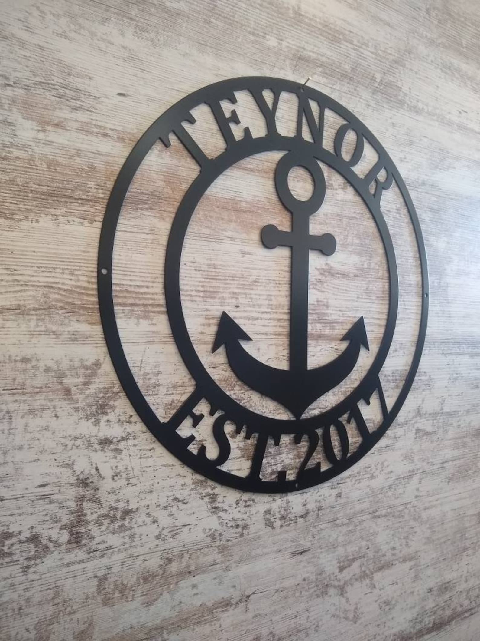 Anchor Sign Nautical Decor Beach Decor Nautical Sign | Etsy