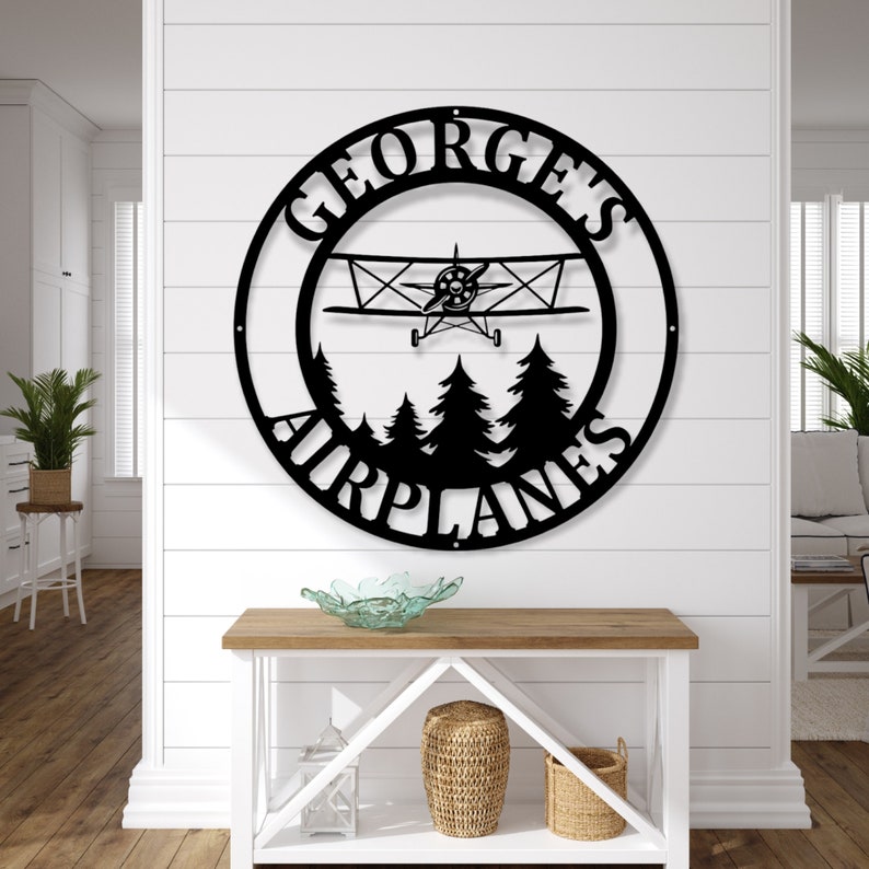 Airplane Monogram Pilot Gifts Personalized Aviation Signs - Etsy