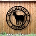 Custom Metal Goat Sign, Livestock Metal Pen Sign. Custom Personalized ...
