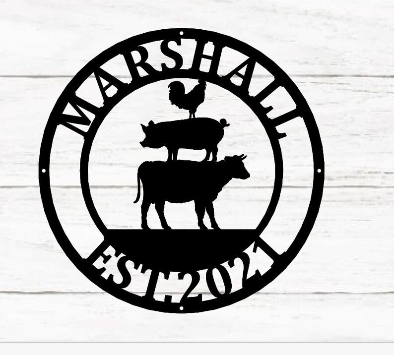 Personalized Farmhouse Sign Farm Animal Sign Metal Etsy personalized-farmhouse-sign-farm-animal-sign-metal-etsy
