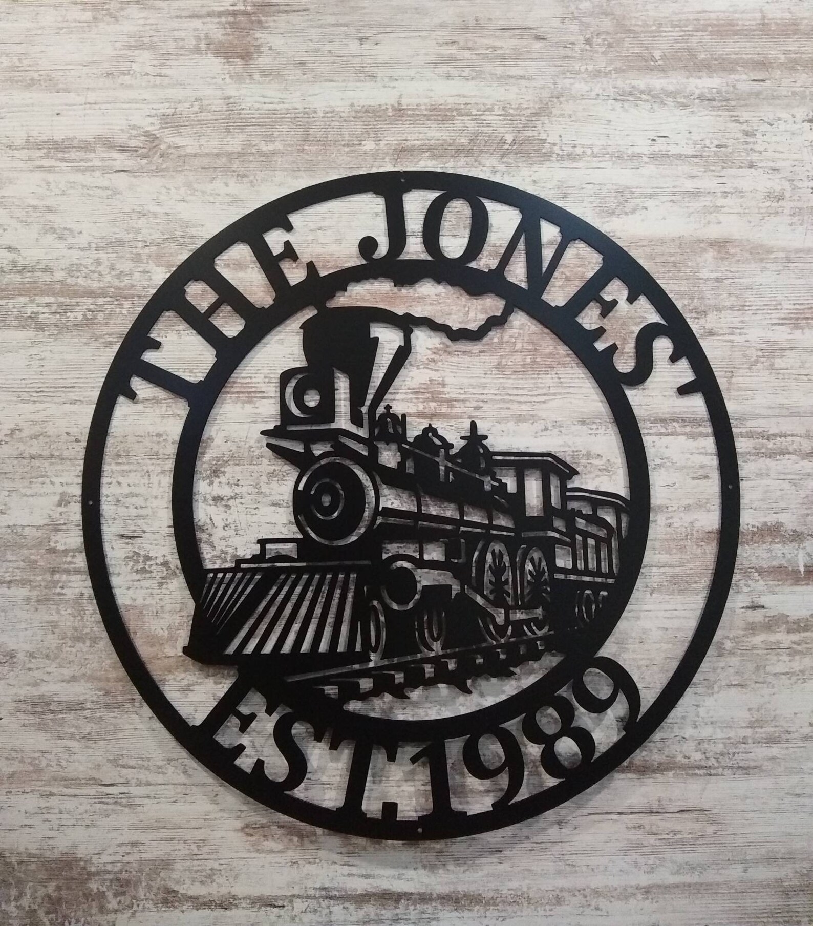 Train Metal Sign - Metal Wall Decor, Custom Metal Name Sign, Custom ...
