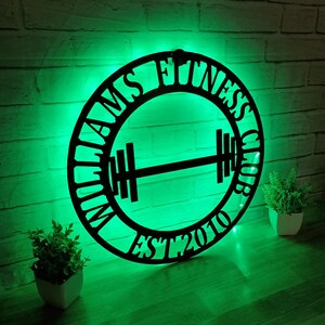 Custom Gym Sign, Home Gym Sign, Personalized Gym Sign, Home Gym Décor ...