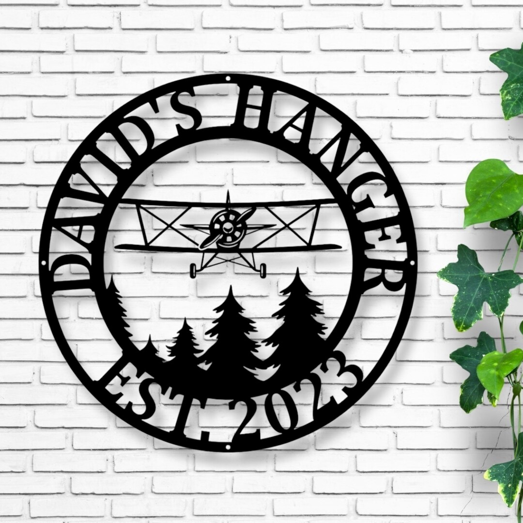 Airplane Monogram, Pilot Gifts, Personalized Aviation Signs, Custom ...