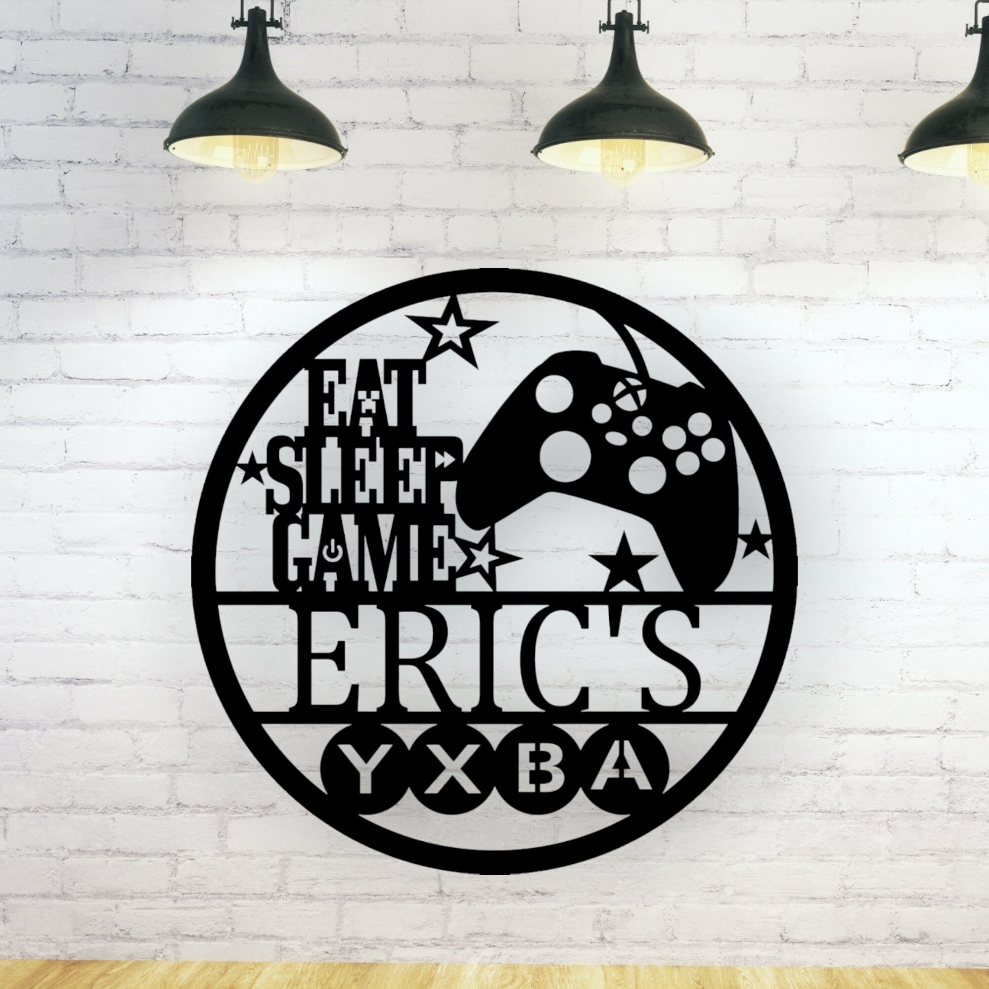 Metal Gaming Room Sign: Custom Wall Decor for Gamers, Personalized Art ...