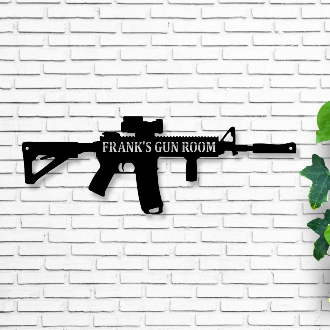 Personalized Gun Metal Sign - Gun Metal Sign - Gun Owner Gift - Armory ...