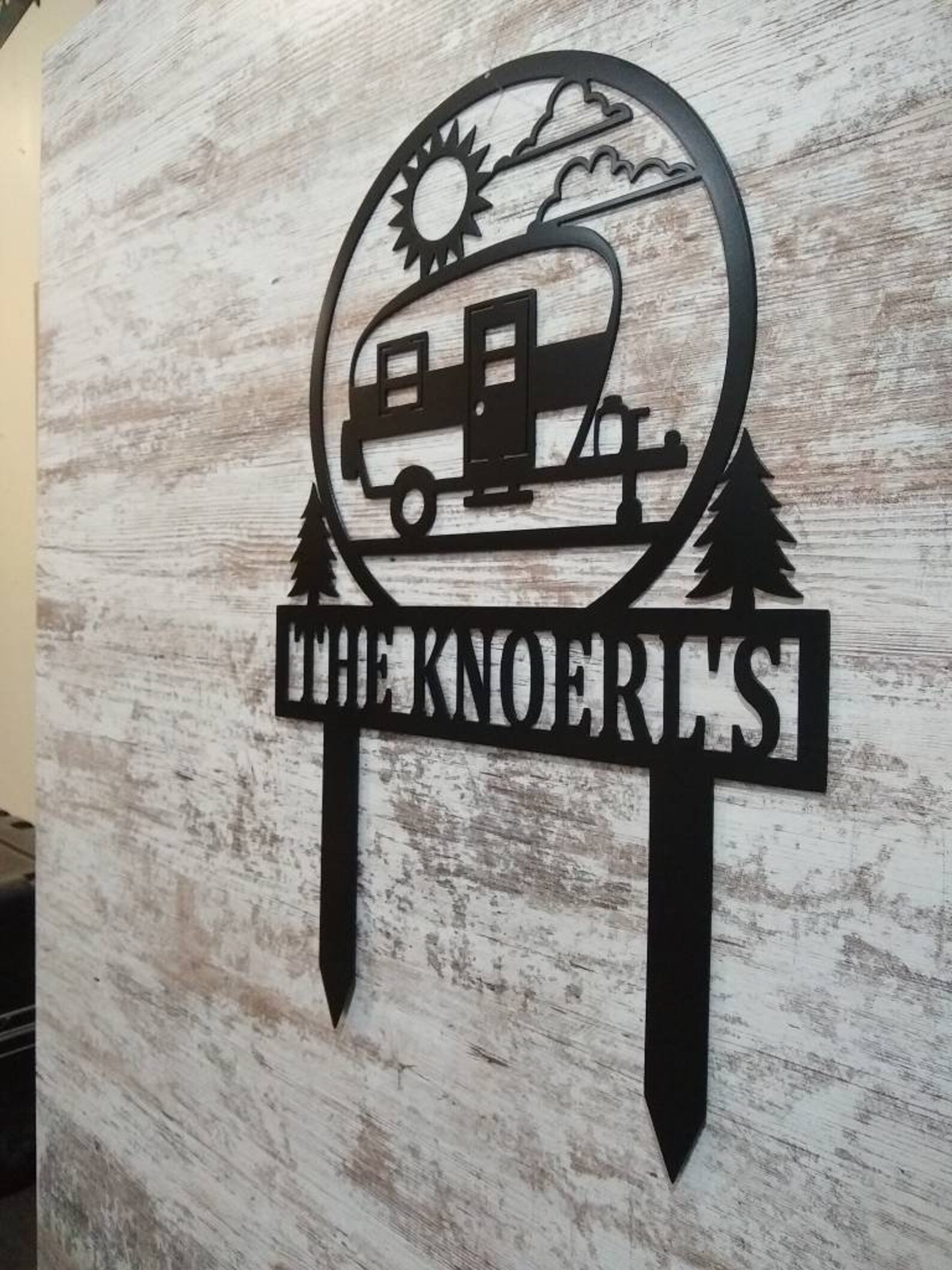 Happy Campers Yard Sign, Camping Sign, Camper Decor, RV Decor, Family ...