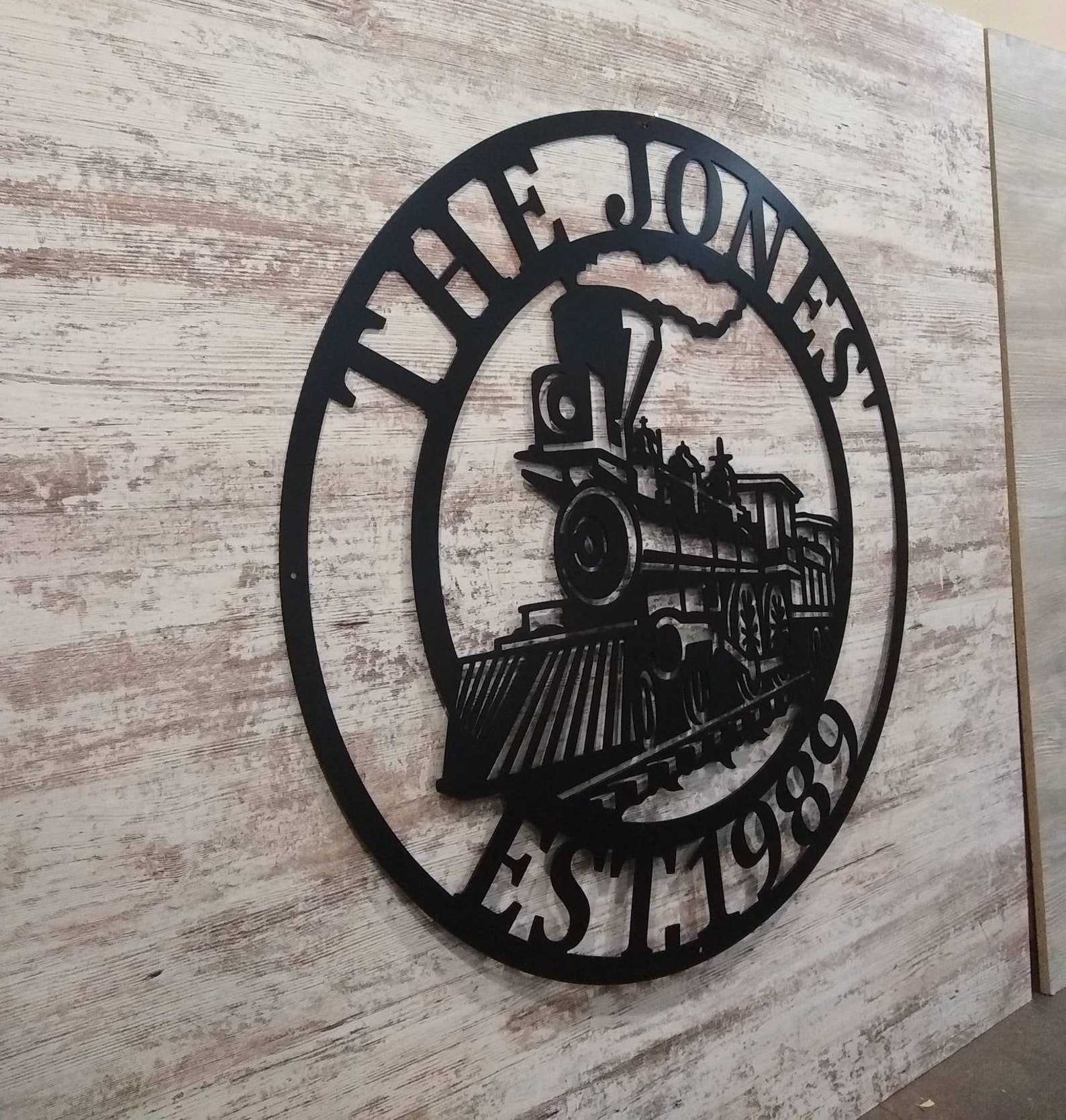 Train Metal Sign - Metal Wall Decor, Custom Metal Name Sign, Custom ...