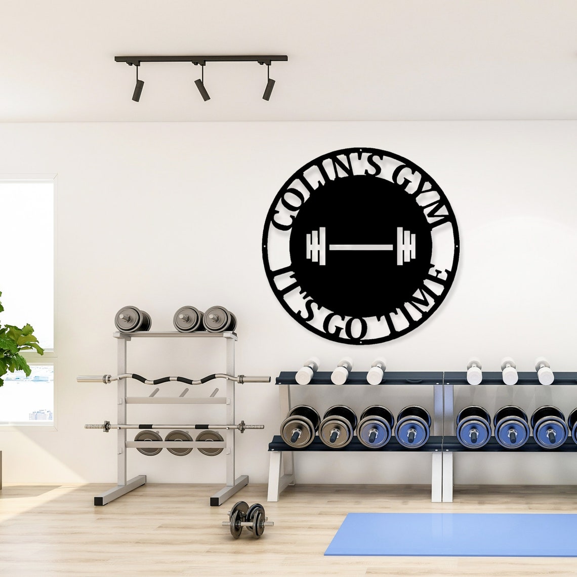 Gym Sign Personalized Home Gym Sign Custom Metal Gym Sign - Etsy