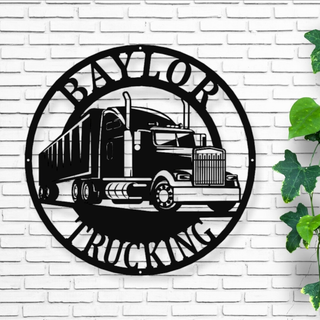 Big Rig, Trucker, 18 Wheeler, Diesel, Metal Sign, Art, Wall Decor ...