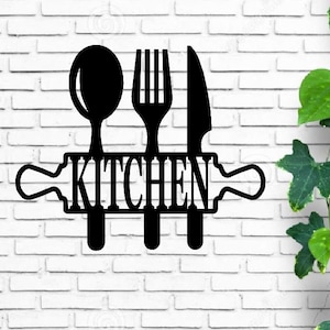 Metal Kitchen Sign Decor Kitchen Wall Decor Kitchen Wall Art Kitchen ...