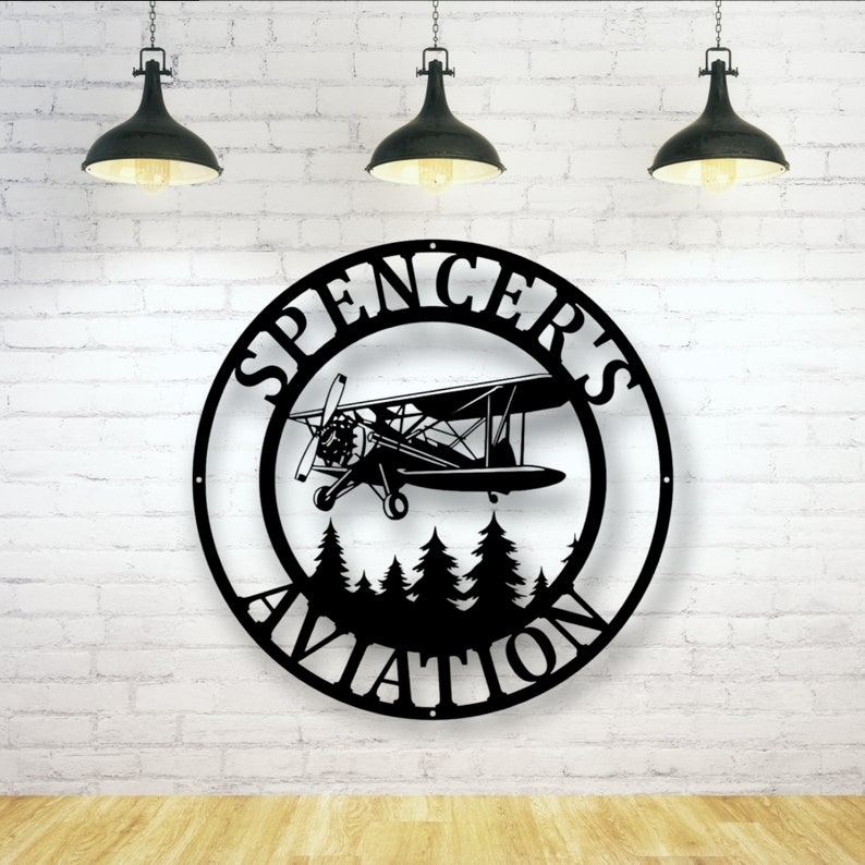 Airplane Monogram Pilot Gifts Personalized Aviation Signs - Etsy