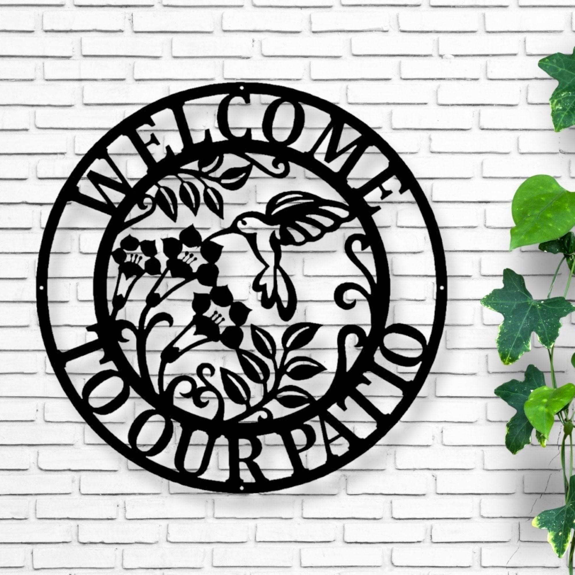 Hummingbird Metal Sign Custom Hummingbird Family Name Sign - Etsy