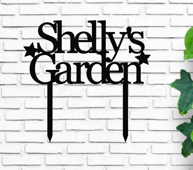 GARDEN SIGN Personalized Plasma Cut Steel Sign - Etsy