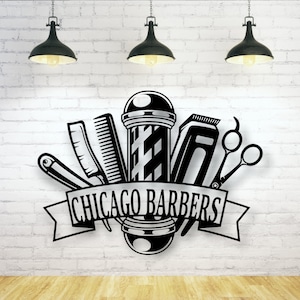 Barber Shop Sign, Personalized Barber Sign, Custom Hairstylist Sign ...