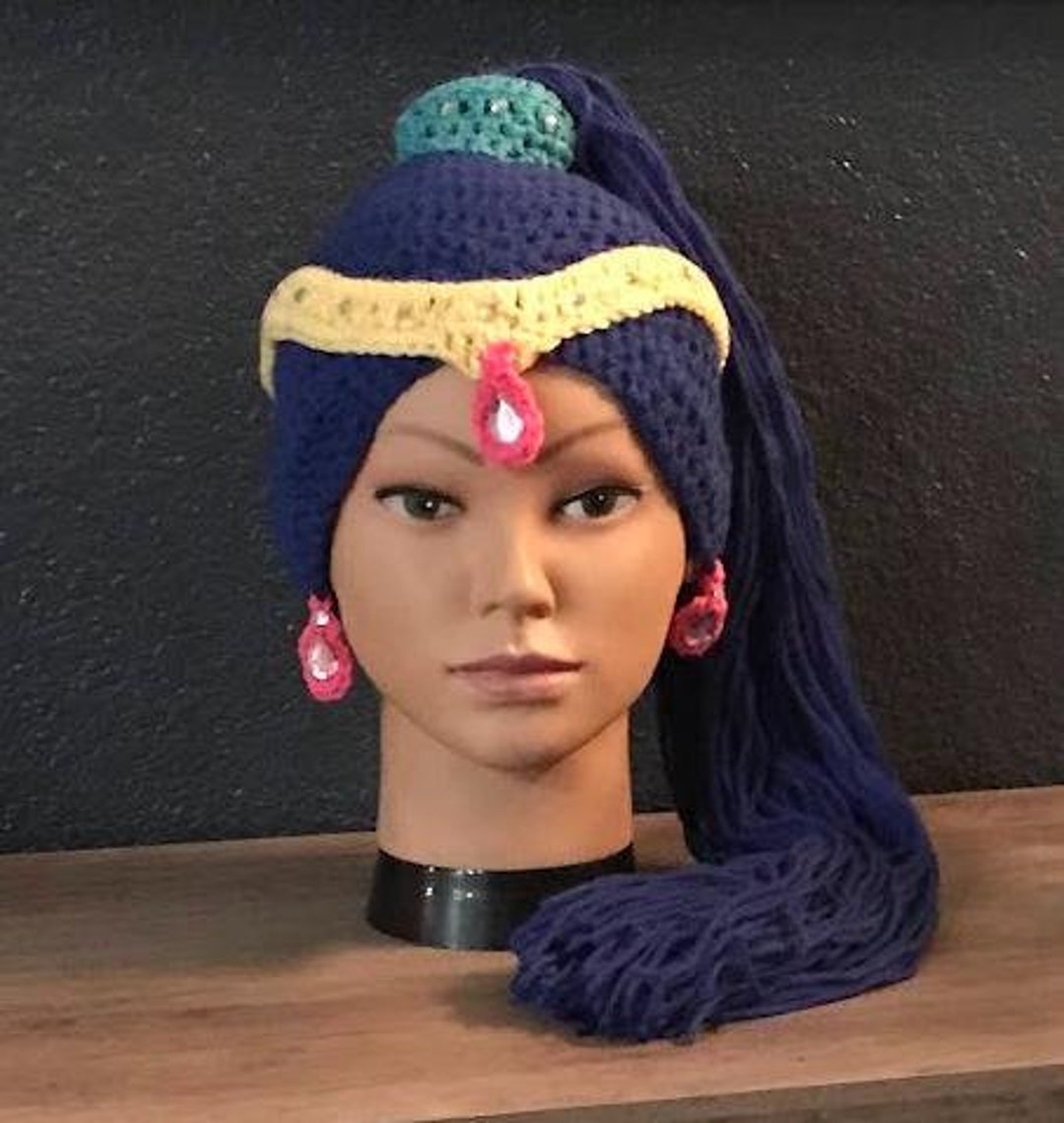 WIG -SHINE Blue Genie Wig From Shimmer & Shine, for Cosplay, Dress-up ...