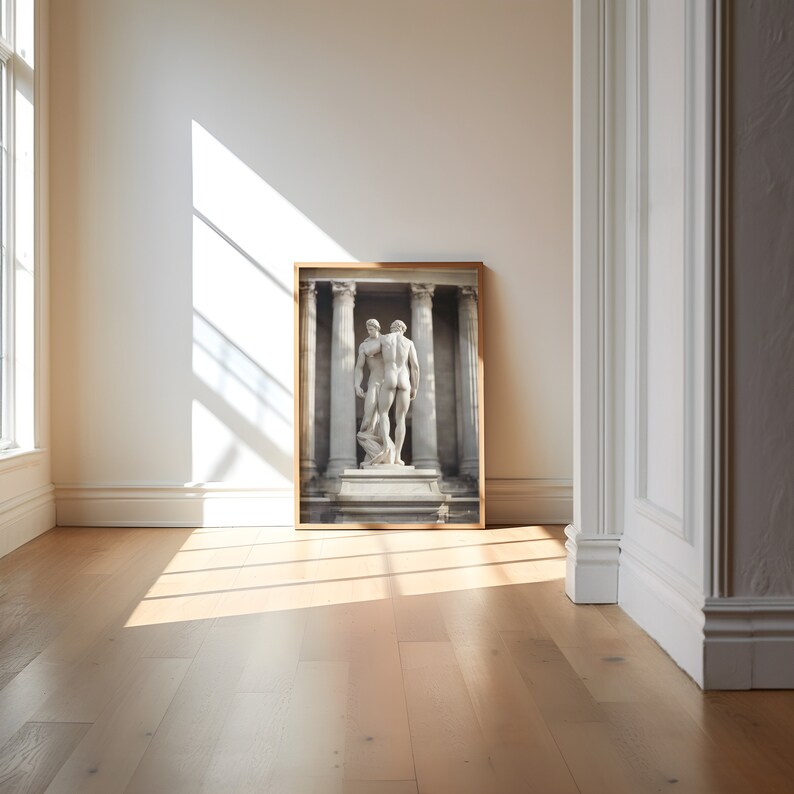 Framed Vintage Style Photographic Print of Whimsical Surreal Male Roman ...