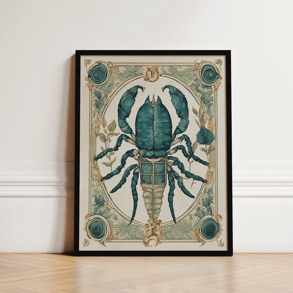 Zodiac Astrology Vintage Style Poster - Etsy