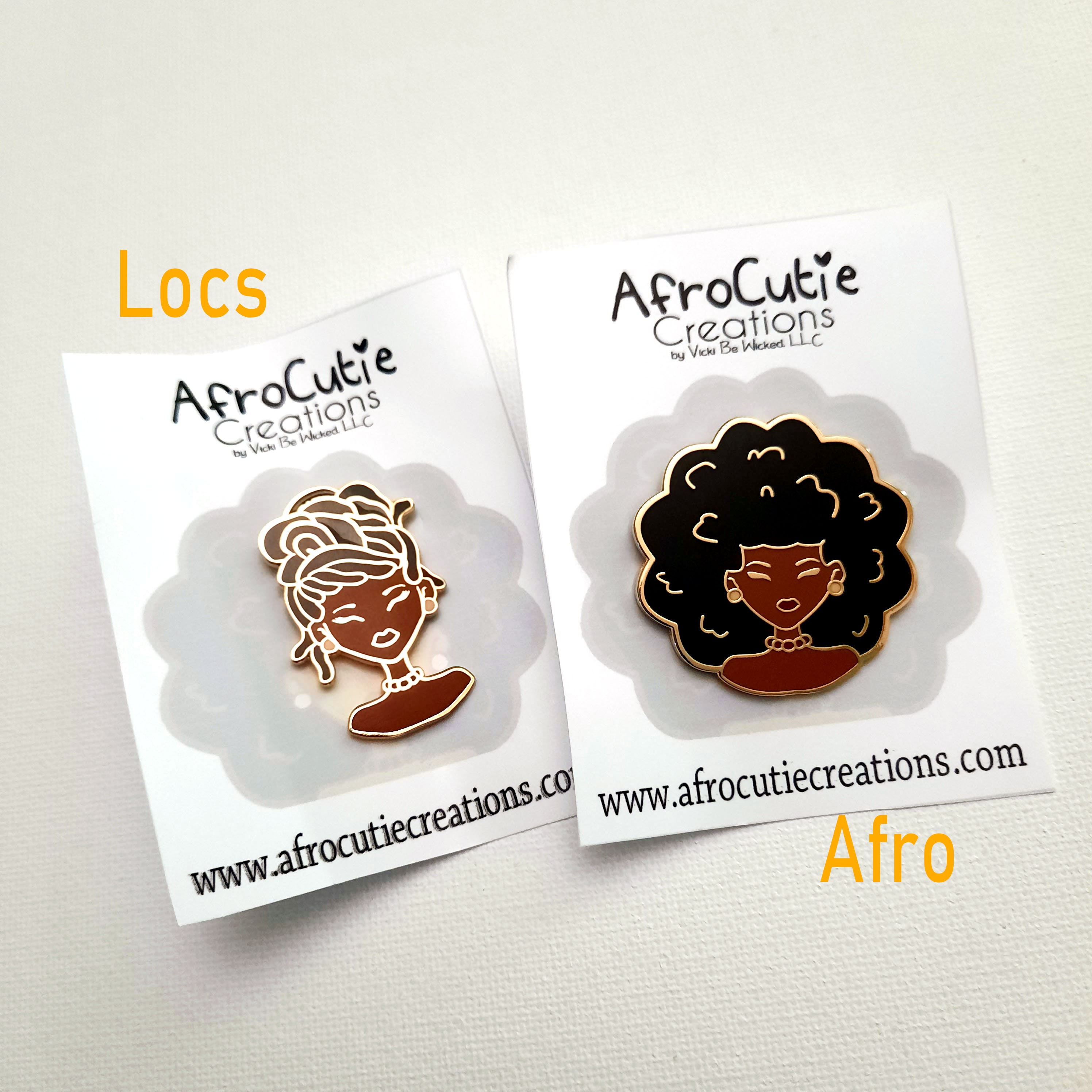 Dreadlock Natural Hair Locs Hard Enamel Pin | Etsy