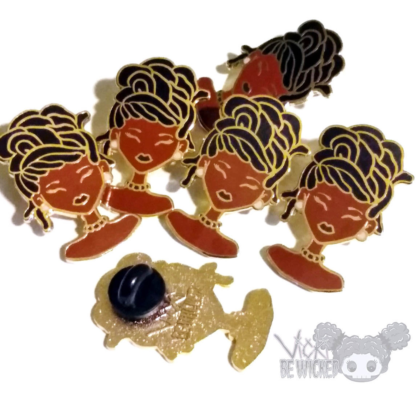 Dreadlock Natural Hair Locs Hard Enamel Pin | Etsy