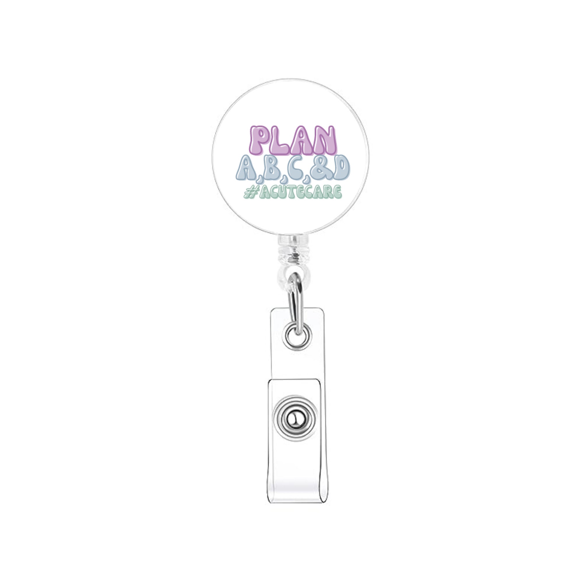 Plan A B C & D Acute Care PT OT Nursing Badge Reel - Etsy