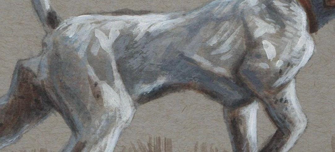 Hold! Pointer Bird Dog Art Gi”clee Limited-edition Print, Gift for ...
