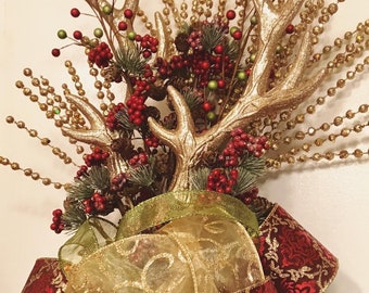 Deer Antler Christmas Tree Topper - Etsy