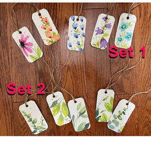 Original Hand Painted Gift Tags Assorted Gift Tags Handmade Unique Tags ...