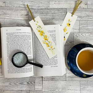 Bookmarks Hand Painted Floral Watercolor Bookmark Gift for Book Lover ...