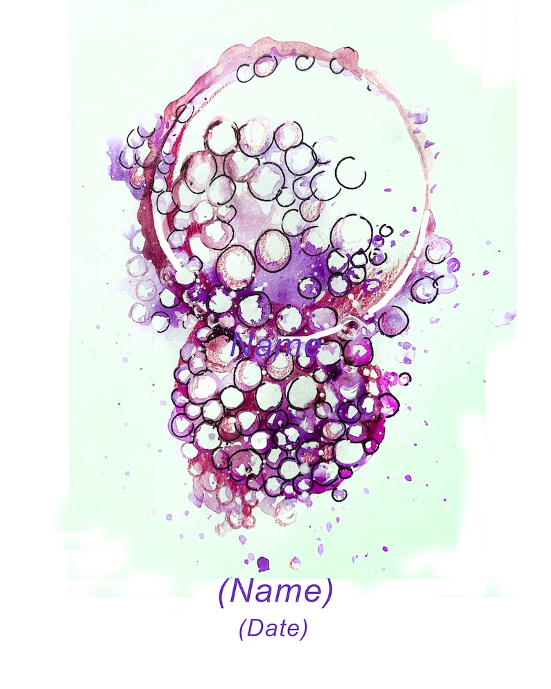 Custom Embryo Art Watercolor Baby Shower Decor Personalized - Etsy